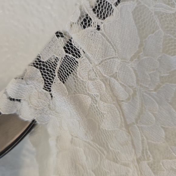 Tops | Elegant White Lace Top | Poshmark